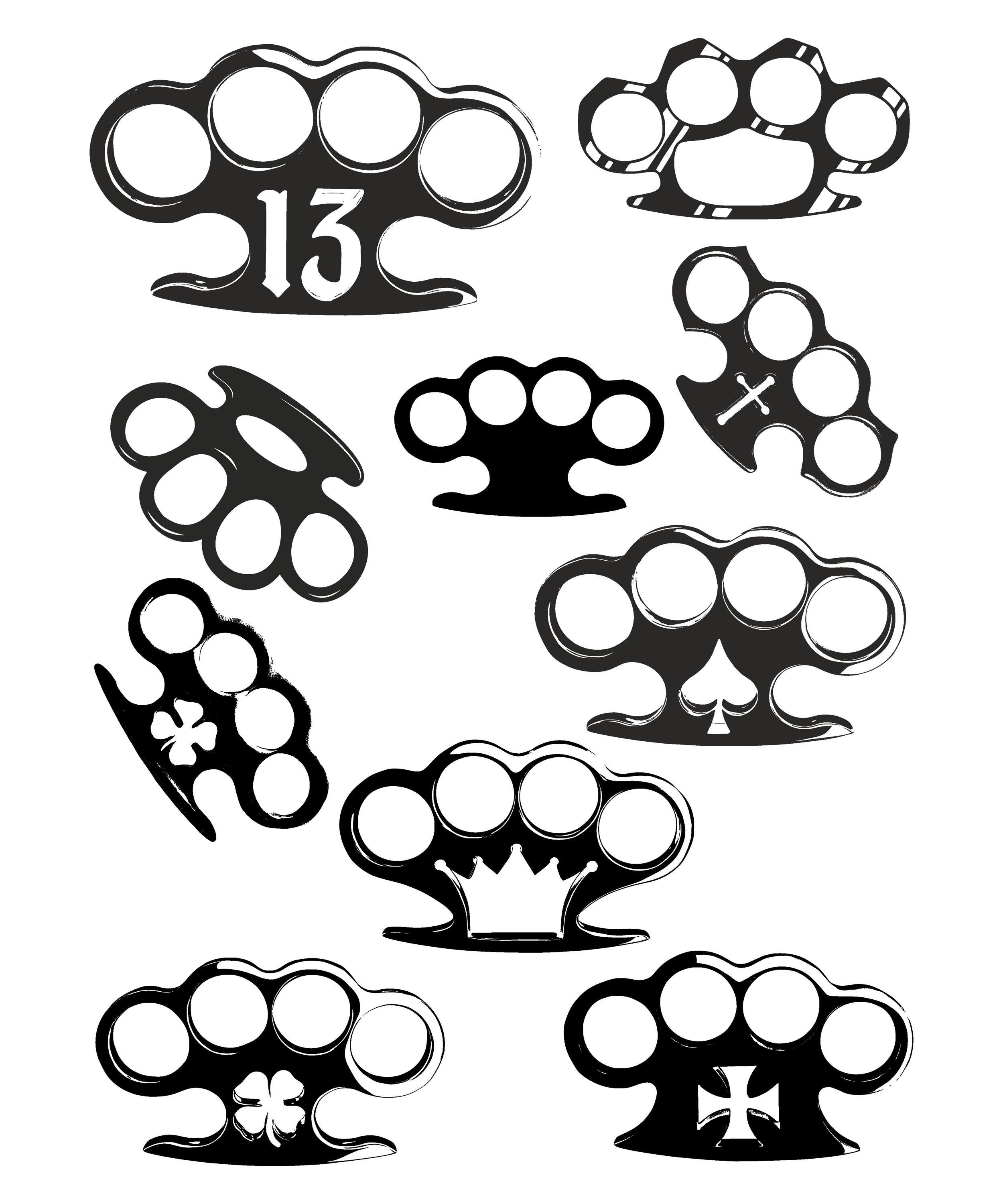 Brass Knuckles Svg, Fighting Svg, Defence Svg, Brass Knuckles Clipart ...