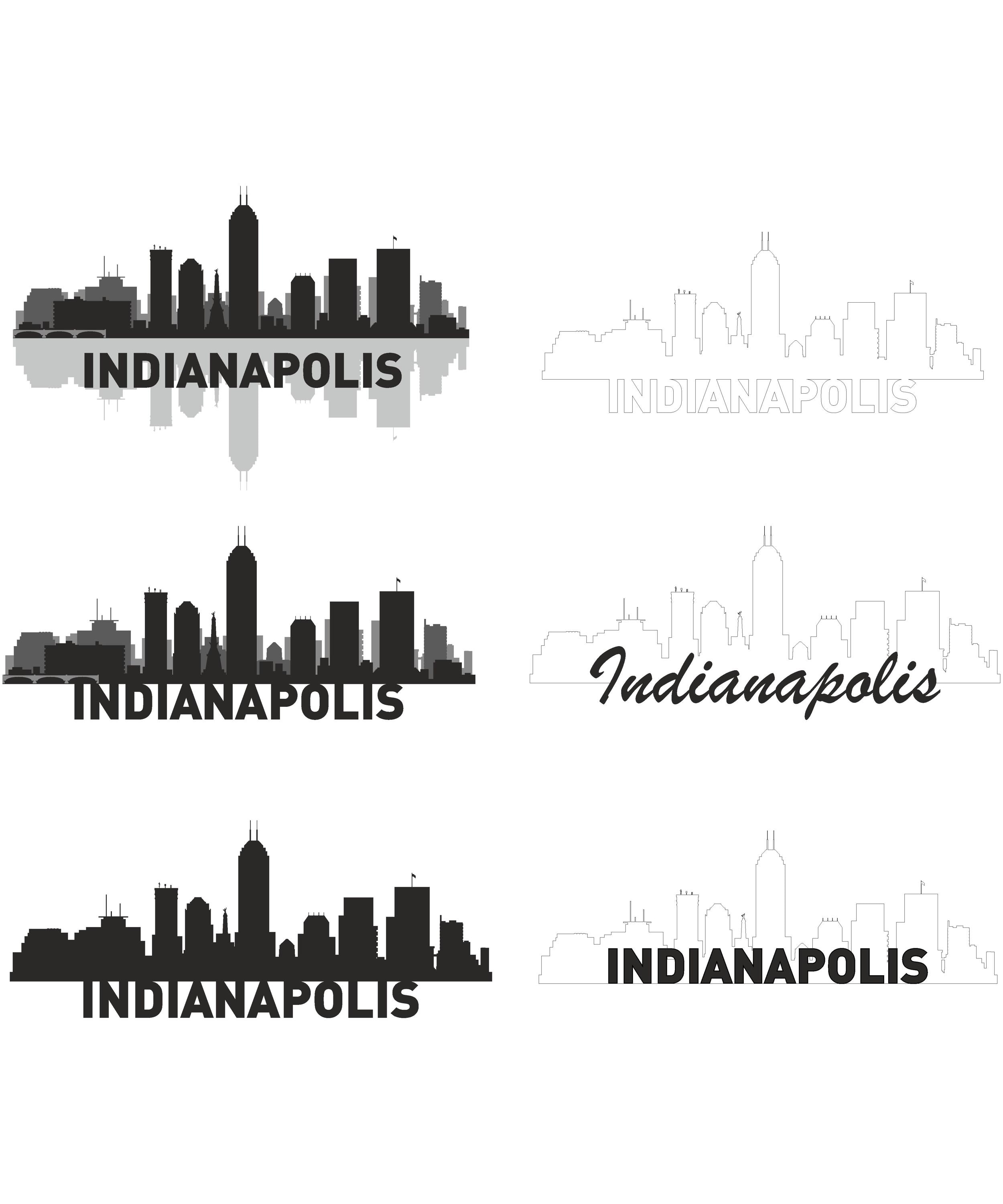 Indianapolis Skyline SVG, Indianapolis SVG, Indianapolis PNG ...