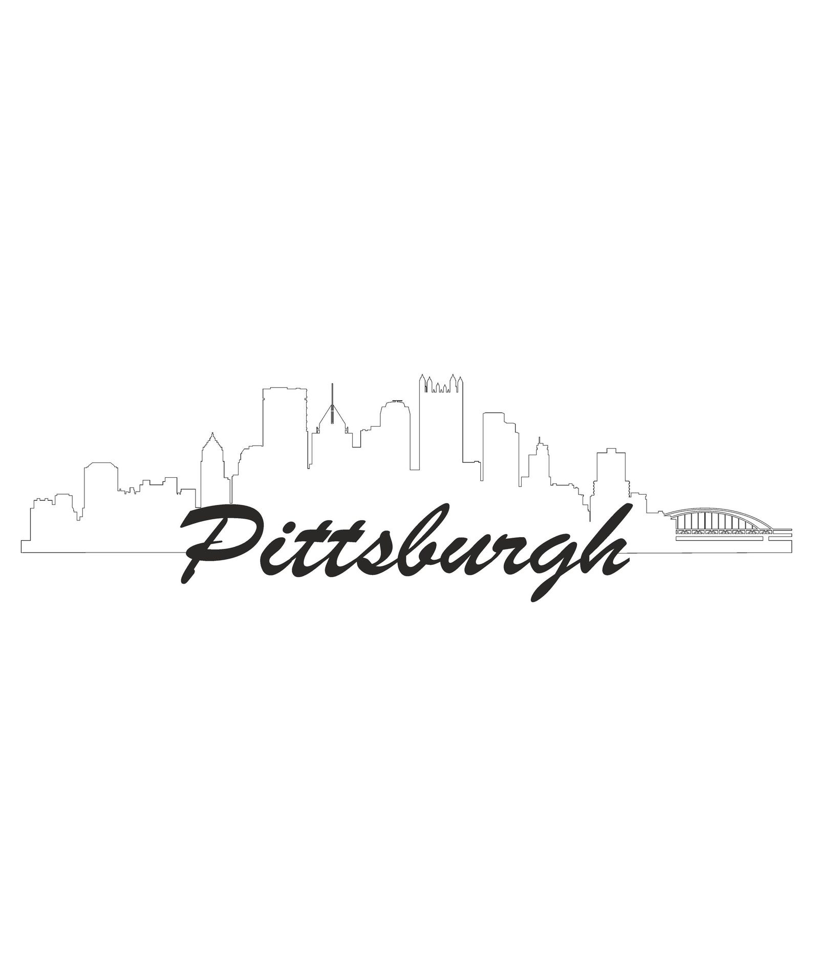 Pittsburgh Skyline SVG, Pittsburgh SVG, Pittsburgh PNG, Pittsburgh ...
