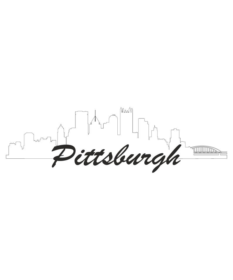 Pittsburgh Skyline SVG, Pittsburgh SVG, Pittsburgh PNG, Pittsburgh ...
