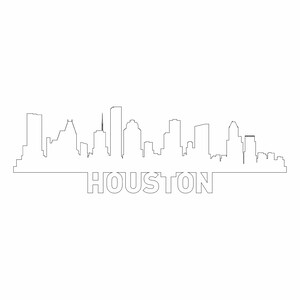 Houston Skyline SVG, Houston SVG, Houston PNG, Houston Texas Vector ...