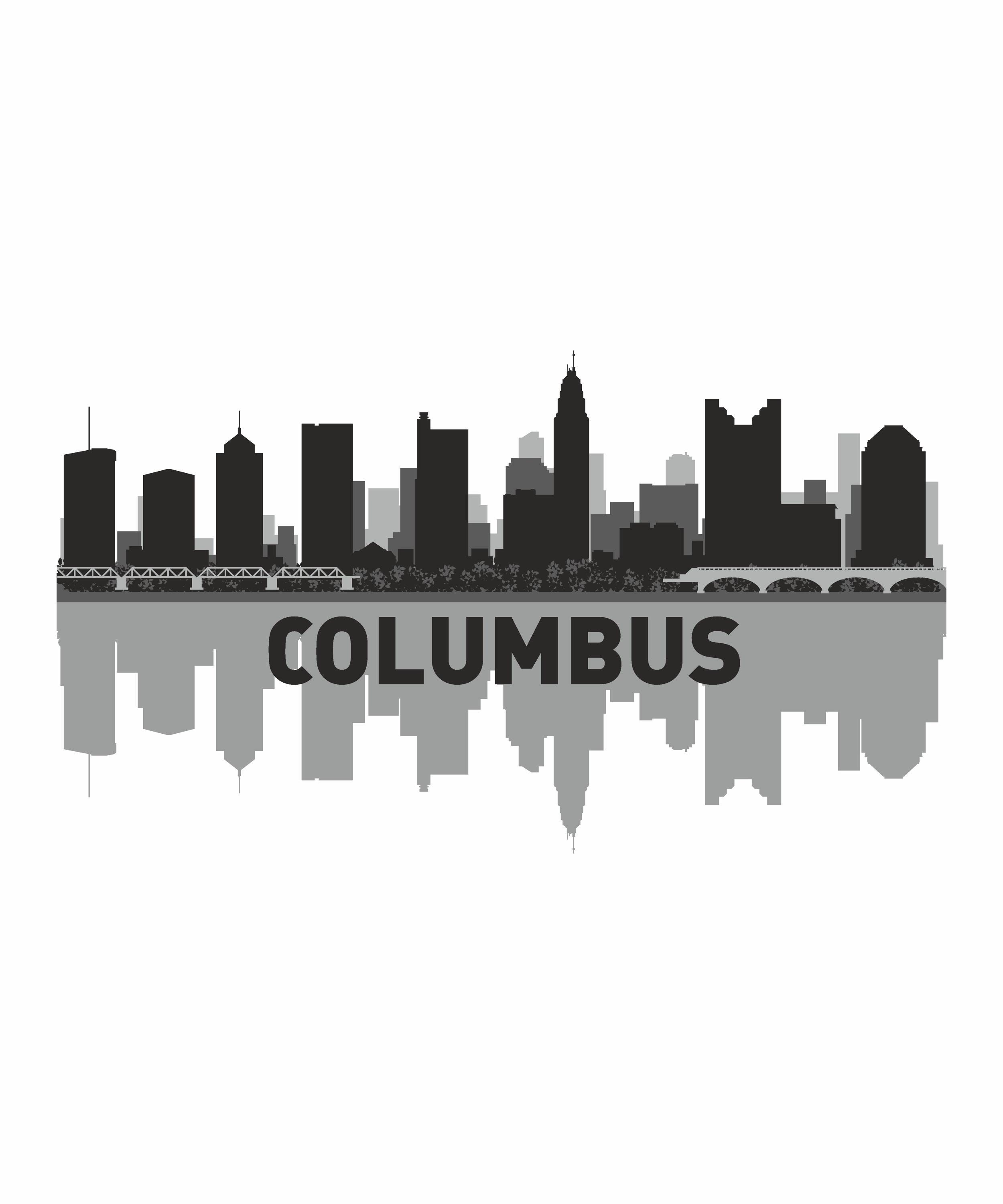 Columbus Skyline SVG, Png, Columbus SVG Vector, Columbus Ohio, Columbus ...