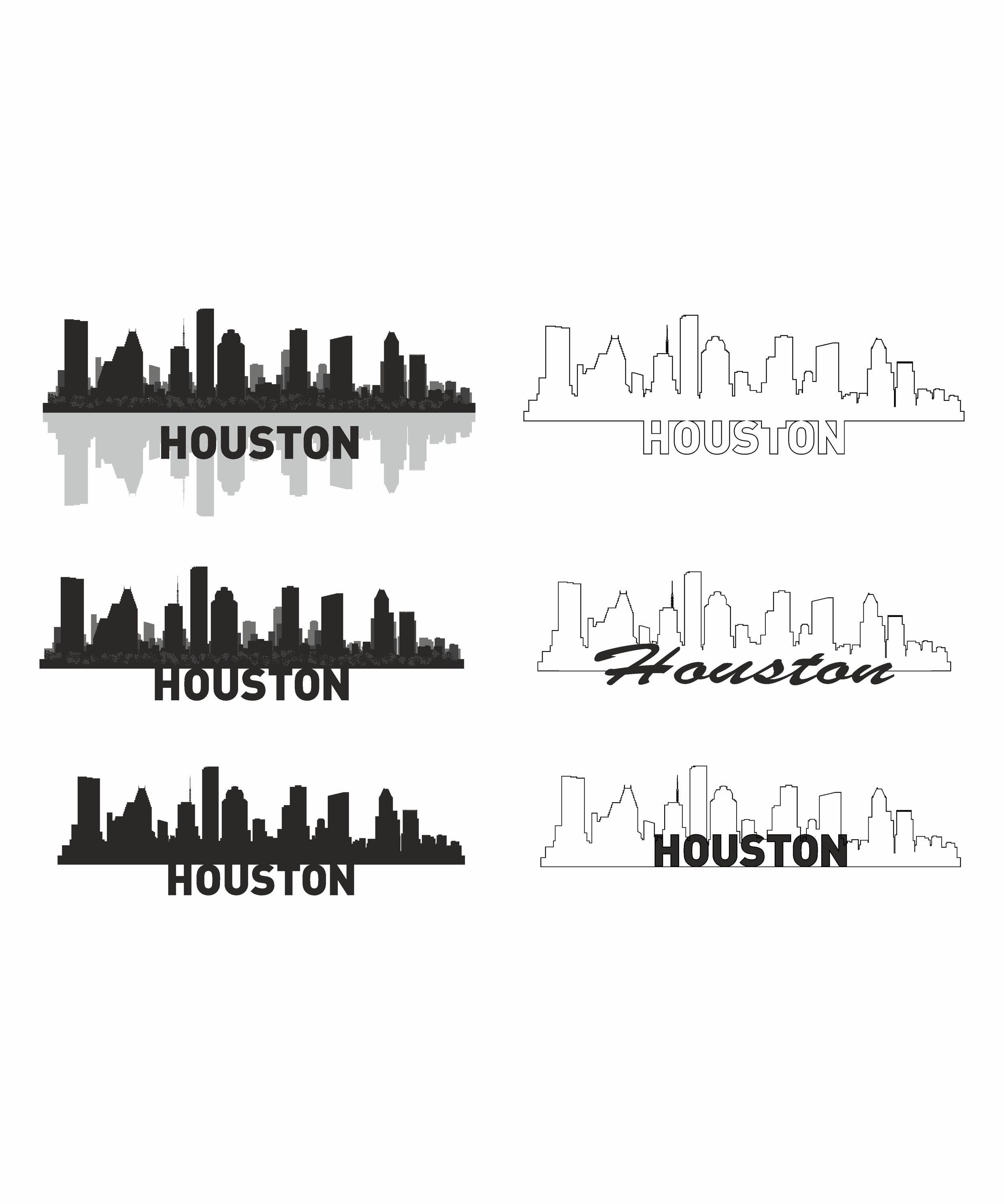 Houston Skyline SVG, Houston SVG, Houston PNG, Houston Texas Vector ...