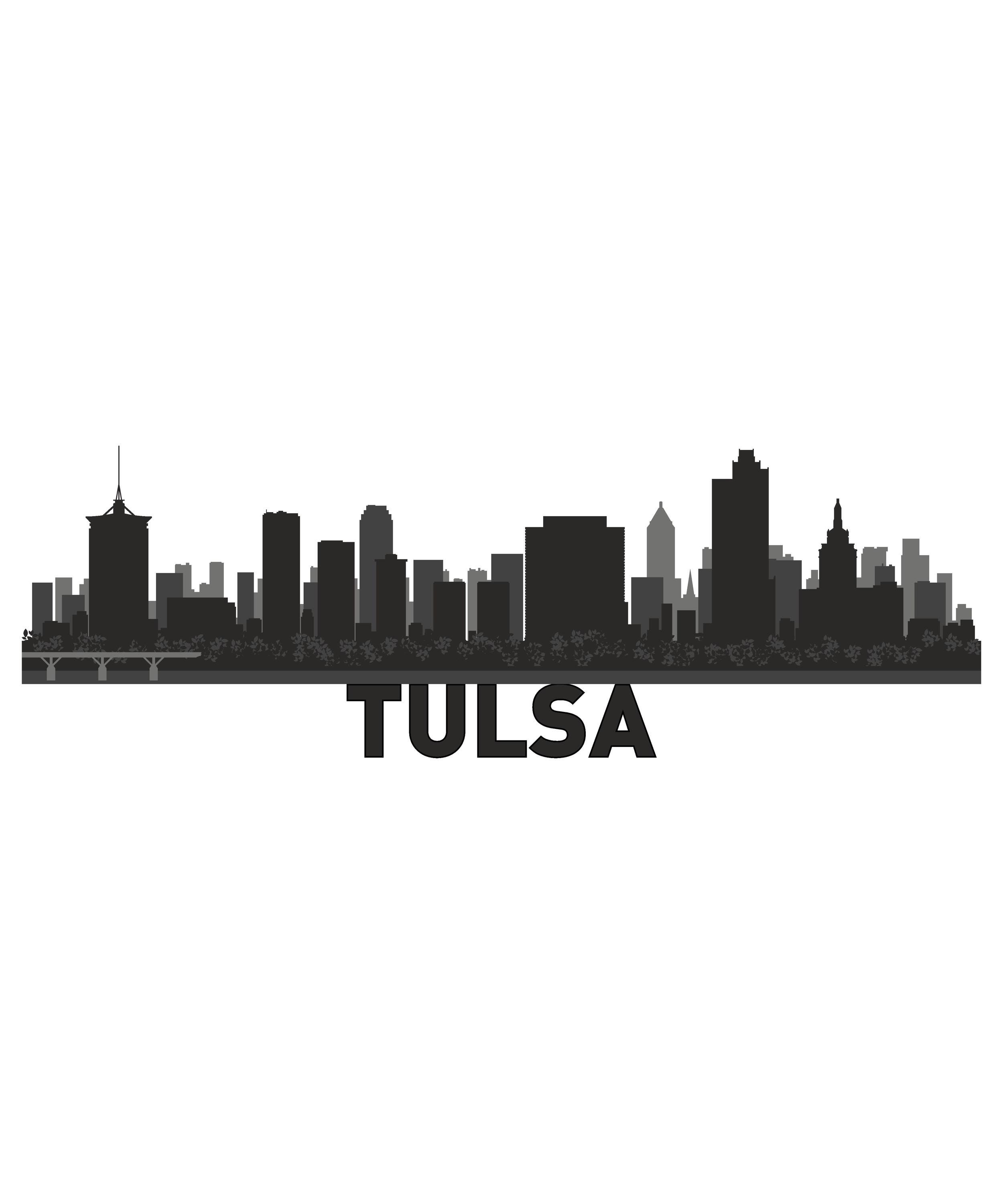 Tulsa Oklahoma SVG, Tulsa Svg, Tulsa Png, Tulsa Skyline, Tulsa Skyline ...