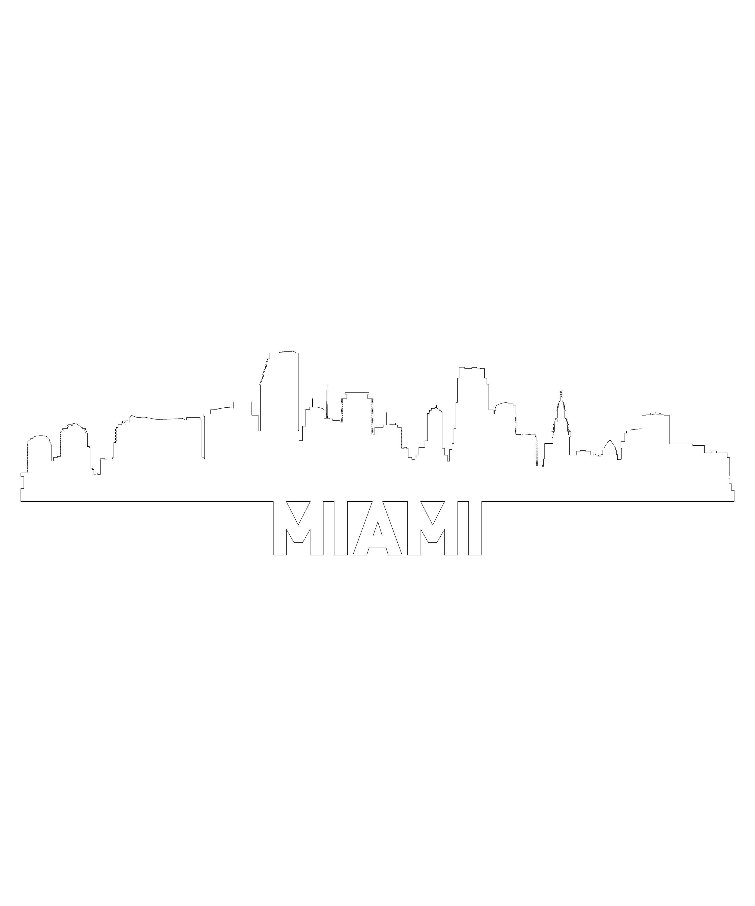 Miami Skyline SVG, Miami SVG, Miami PNG, Miami Vector, Florida Svg ...