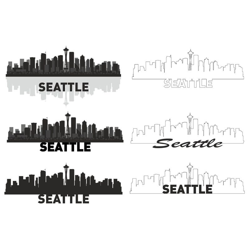 Seattle City Skyline - Etsy