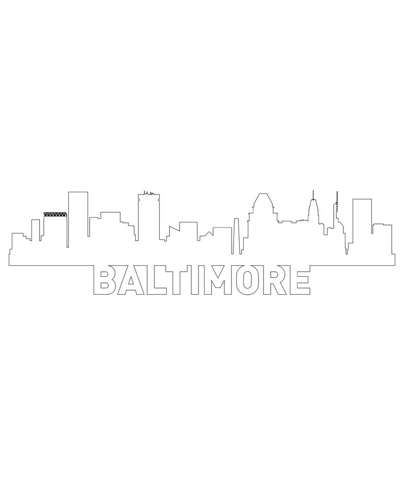 Baltimore Skyline SVG, Baltimore PNG, Baltimore Vector, Baltimore ...