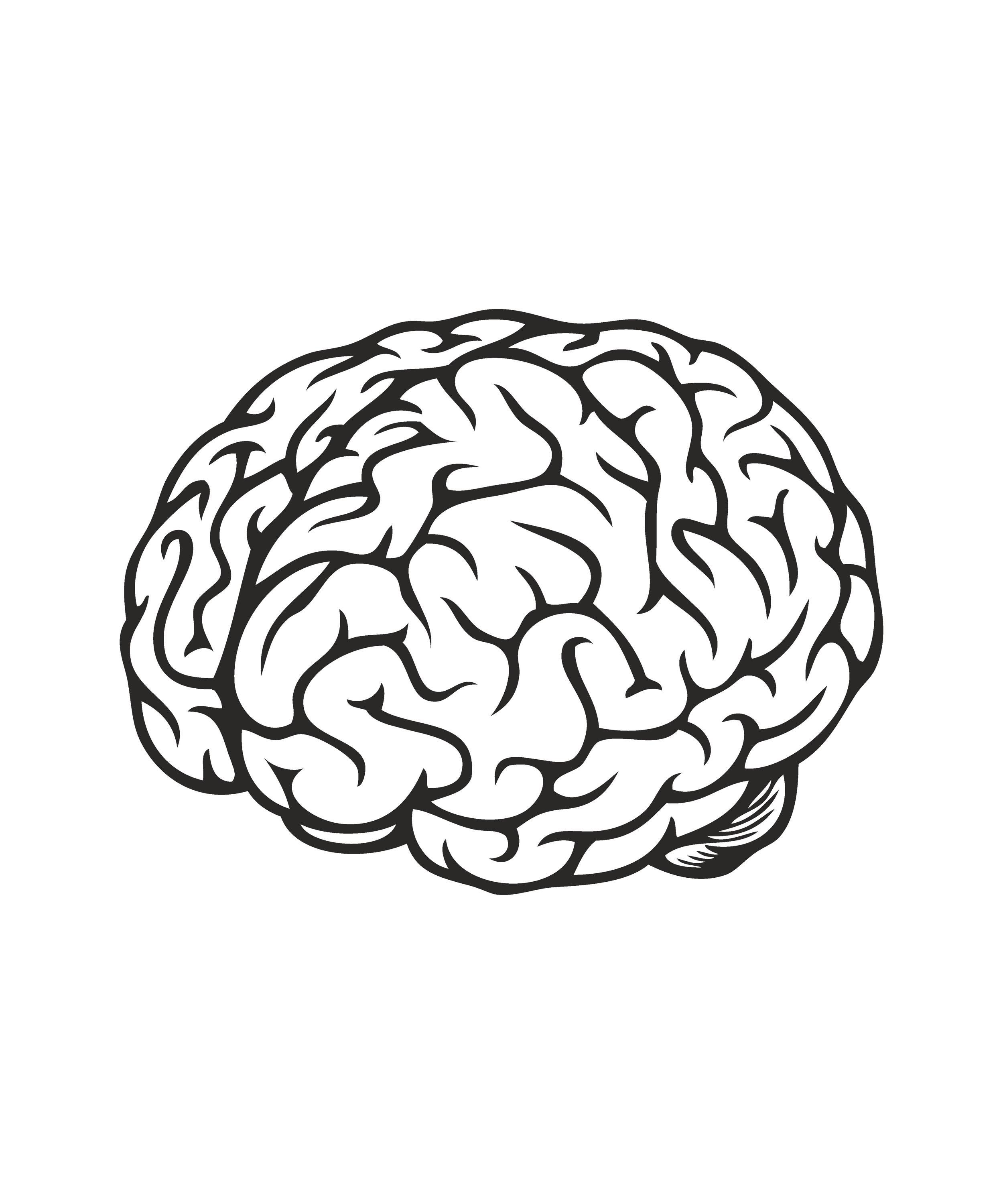 Brain SVG, Brain Clipart, Brain Cut File, Brain Stencil, Brain Cricut ...