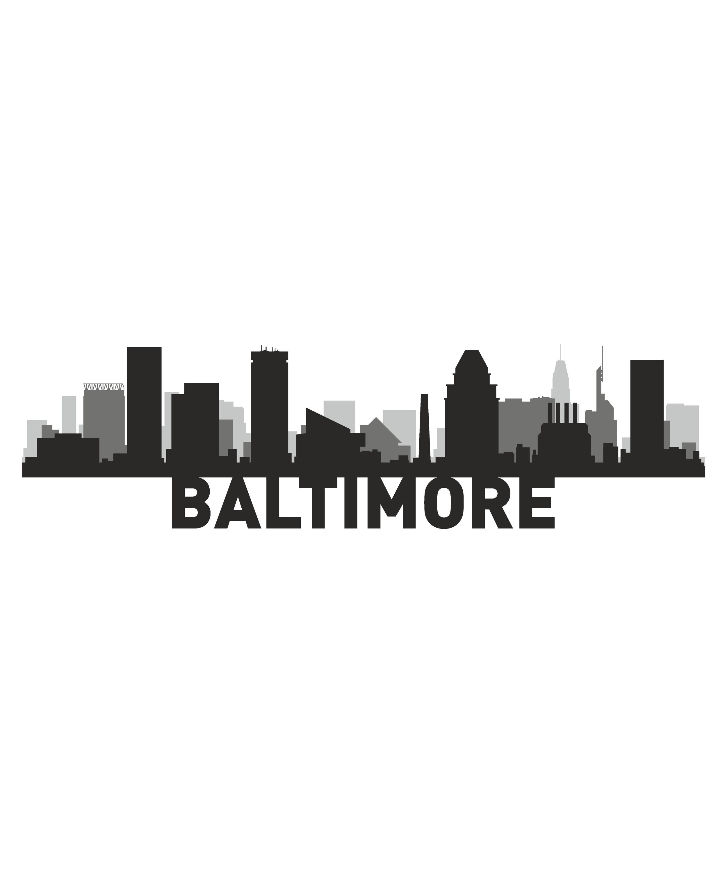 Baltimore Skyline SVG, Baltimore PNG, Baltimore Vector, Baltimore ...