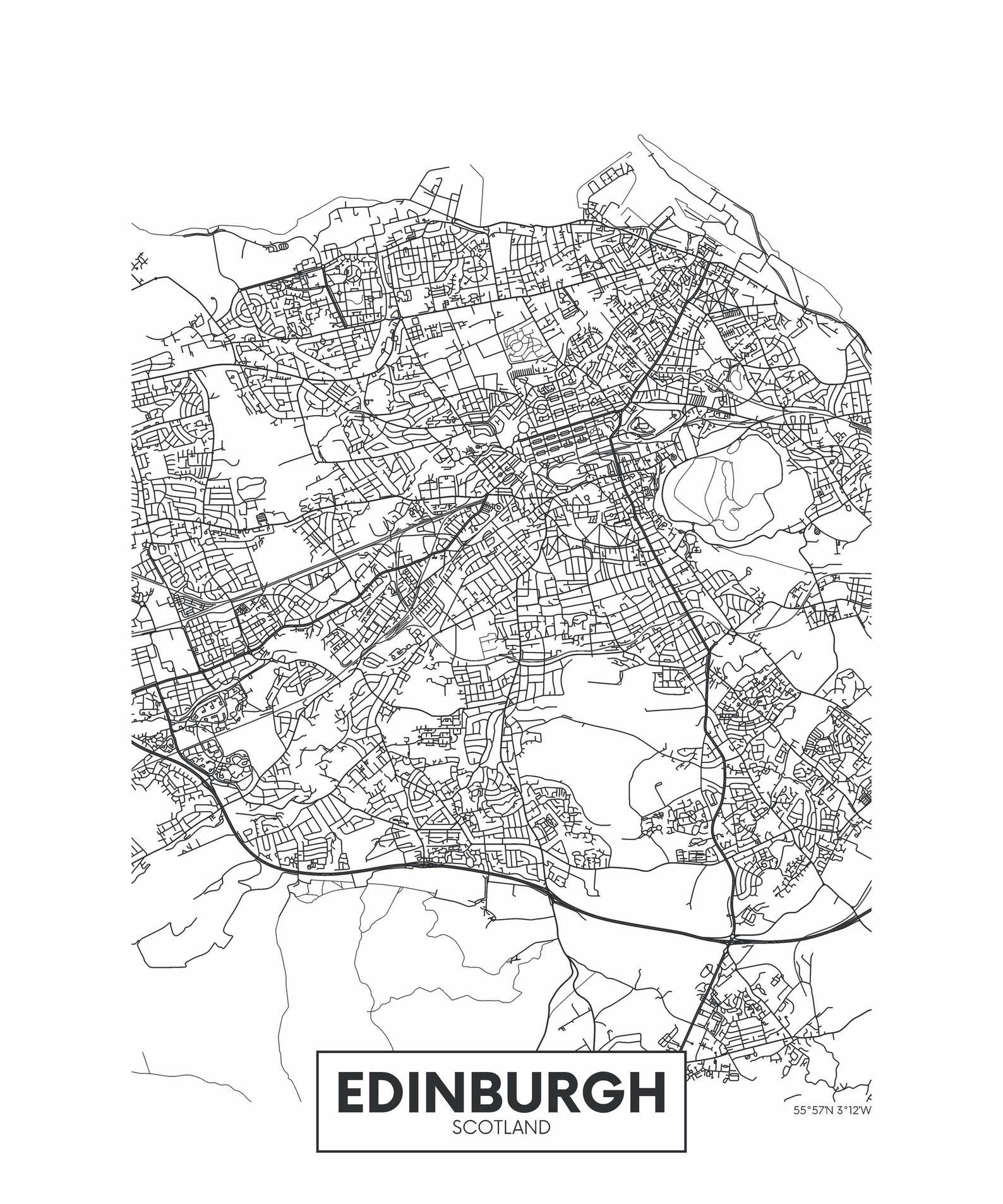 Edinburg Svg,png,cdr,ai,eps,dxf, Edinburg Map, Edinburg Art, Street ...