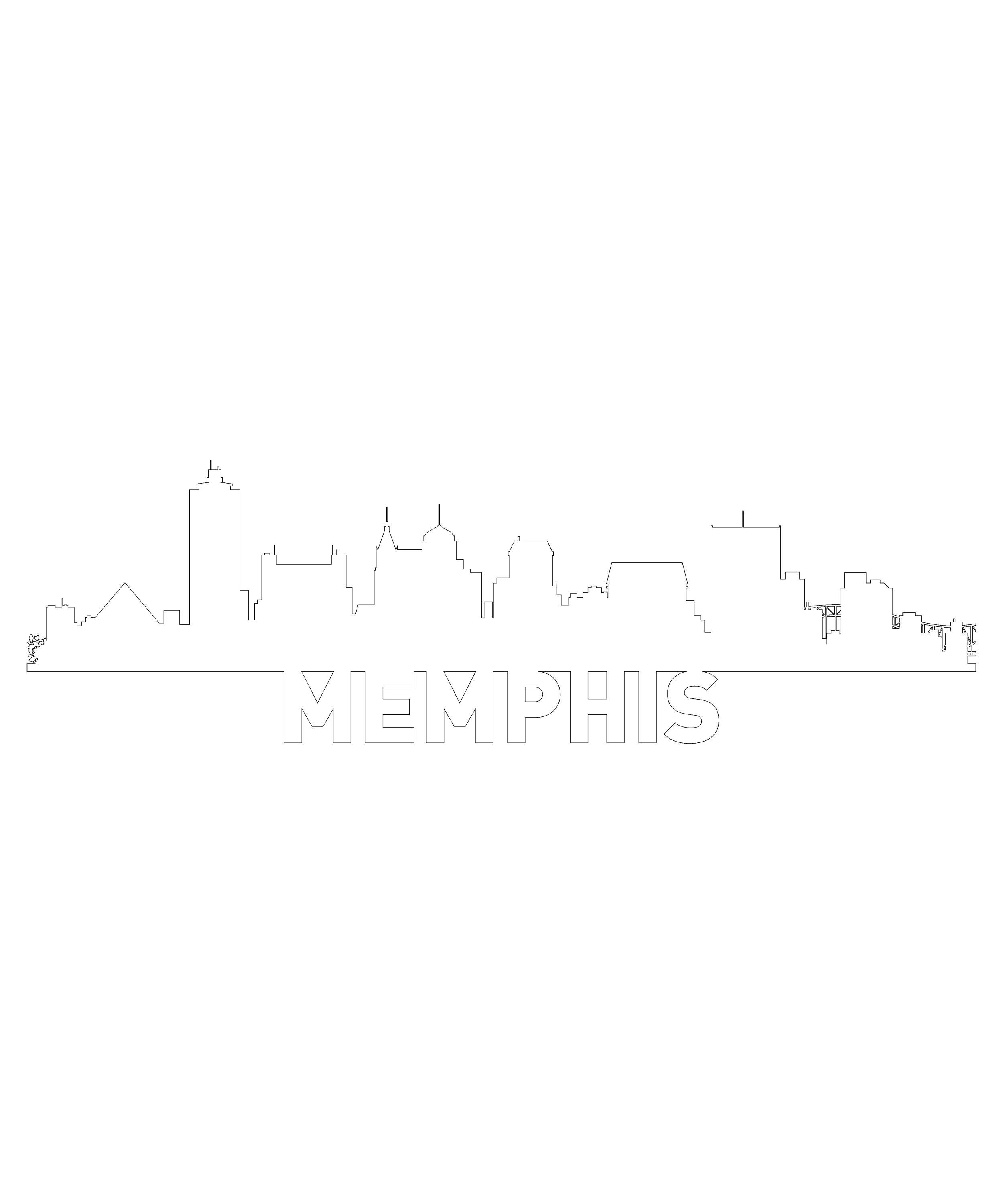 Memphis Skyline SVG, Memphis SVG, Memphis PNG, Memphis Vector, United ...