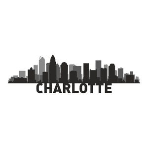 Skyline Charlotte Svg, Png, Charlotte Skyline Silhouette, North ...