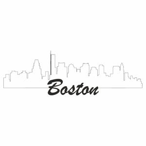 Skyline Boston Svg, Boston PNG, Boston City Vector Svg, Boston Skyline ...