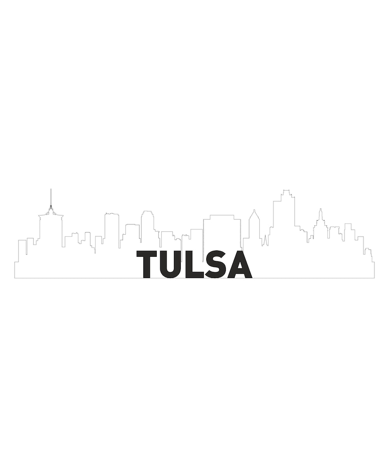 Tulsa Oklahoma SVG, Tulsa Svg, Tulsa Png, Tulsa Skyline, Tulsa Skyline ...