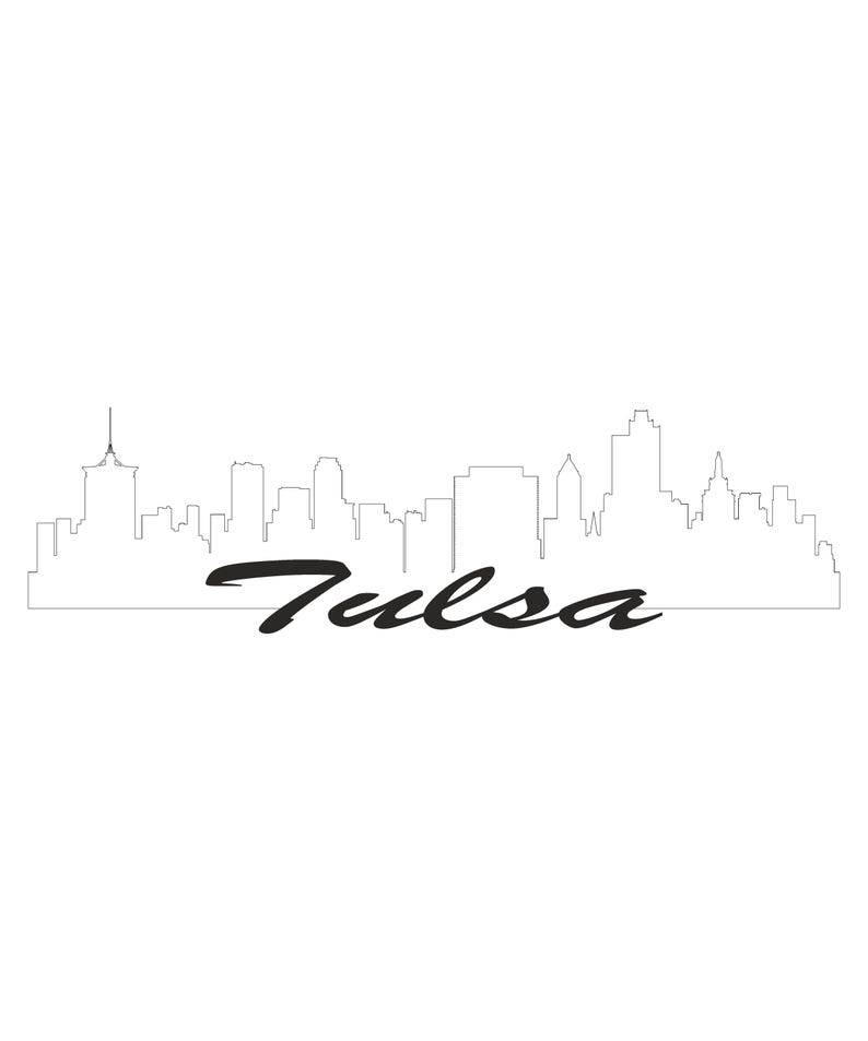 Tulsa Oklahoma SVG, Tulsa Svg, Tulsa Png, Tulsa Skyline, Tulsa Skyline ...