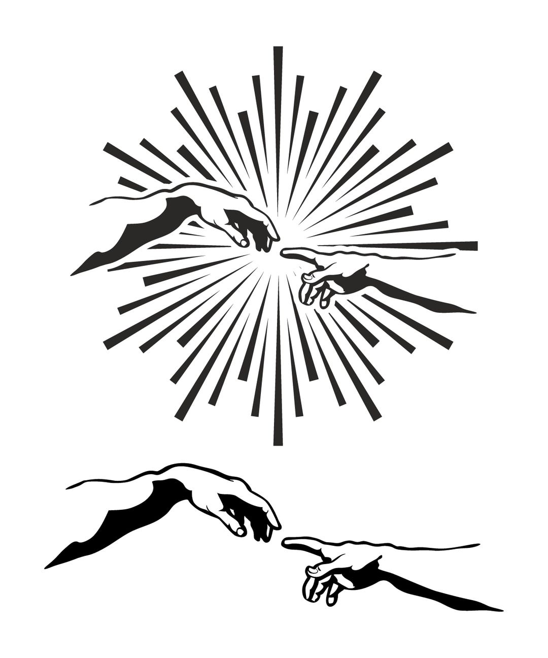 Creation of Adam Svg, Creation of Adam Png, Michelangelo, Renaissance ...