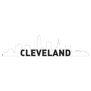 Cleveland Skyline SVG, Cleveland SVG, Cleveland Skyline Silhouette, Png ...