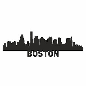 Skyline Boston Svg, Boston PNG, Boston City Vector Svg, Boston Skyline ...