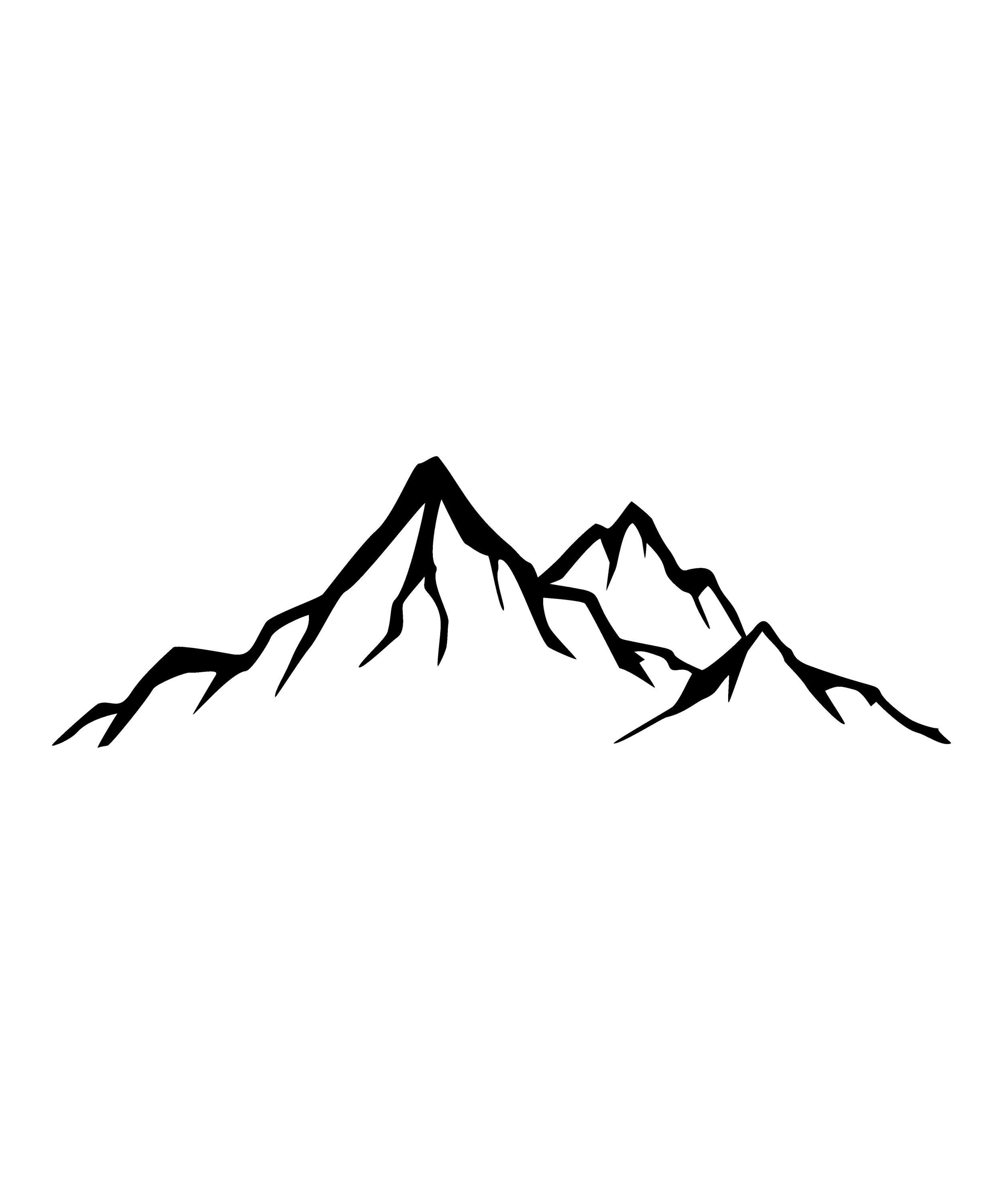 Berg SVG, Berge Clipart, Berg Cut Files, Berg Silhouette, Bergkette SVG ...