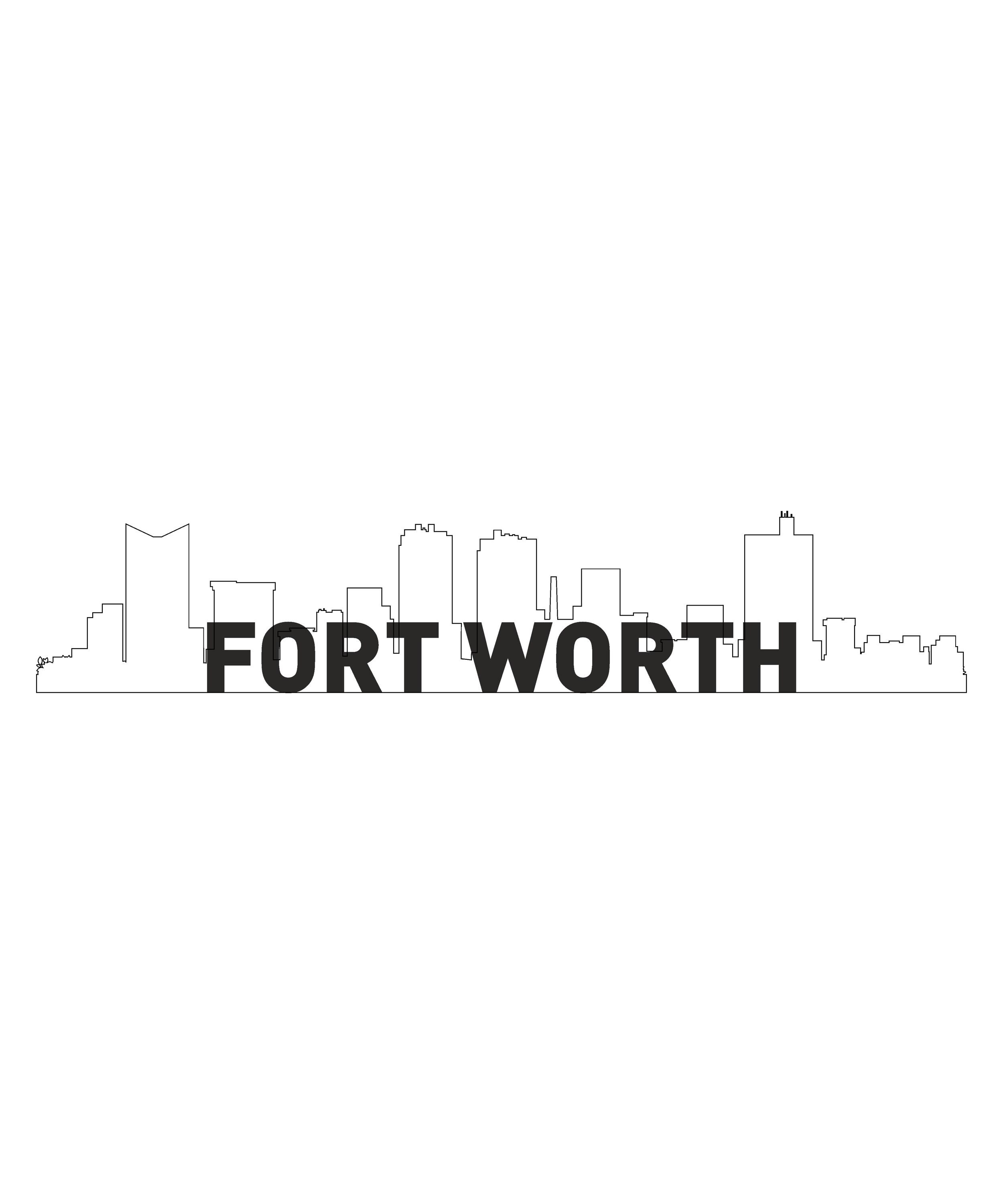 Fort Worth Skyline SVG, Fort Worth SVG, Fort Worth PNG, Fort Worth ...