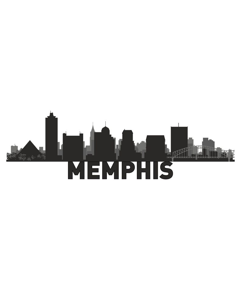 Memphis Skyline SVG, Memphis SVG, Memphis PNG, Memphis Vector, United ...