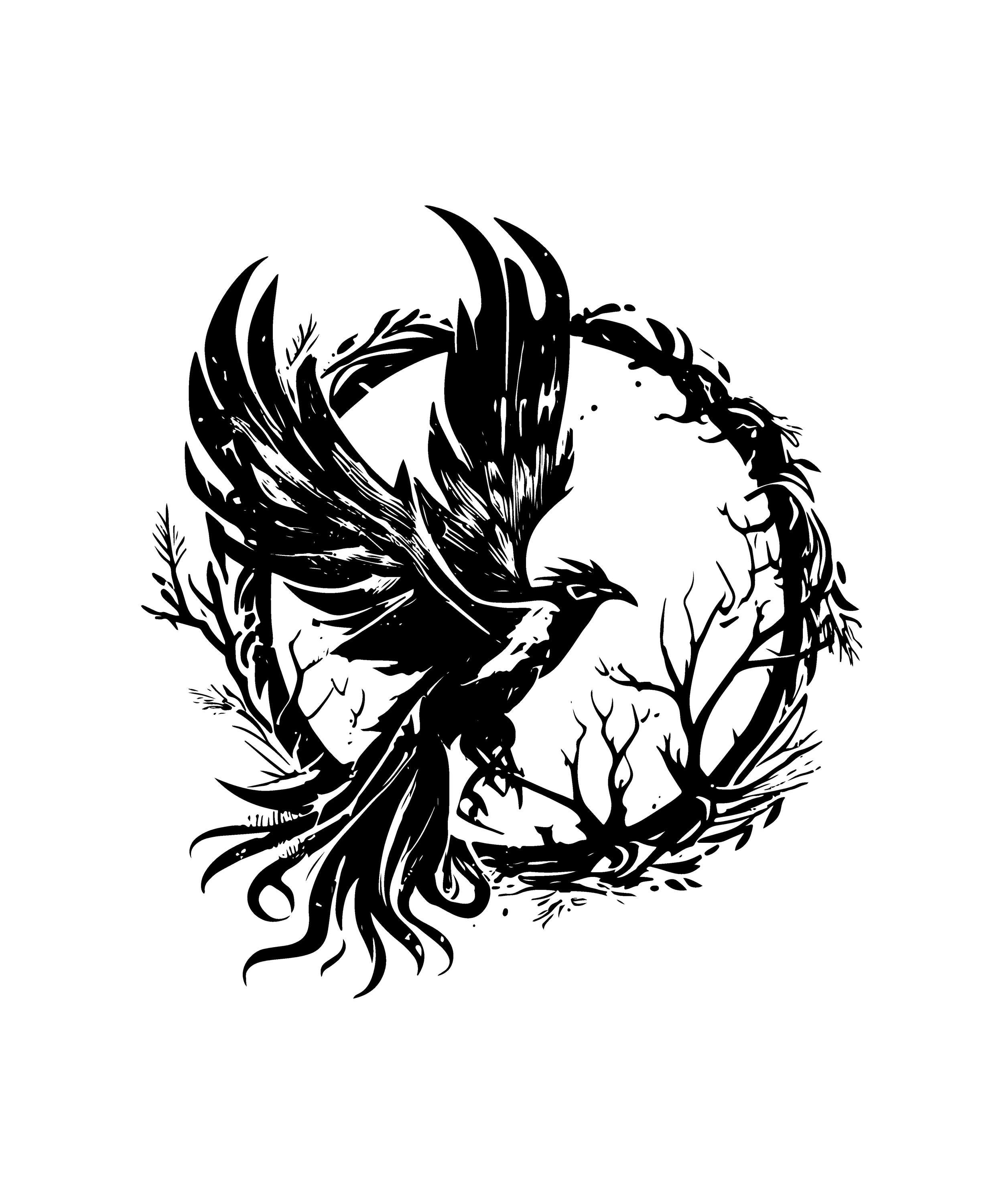 Phoenix Svg, Phoenix Bird Svg, Phoenix Silhouette, Phoenix Cricut, Fire ...