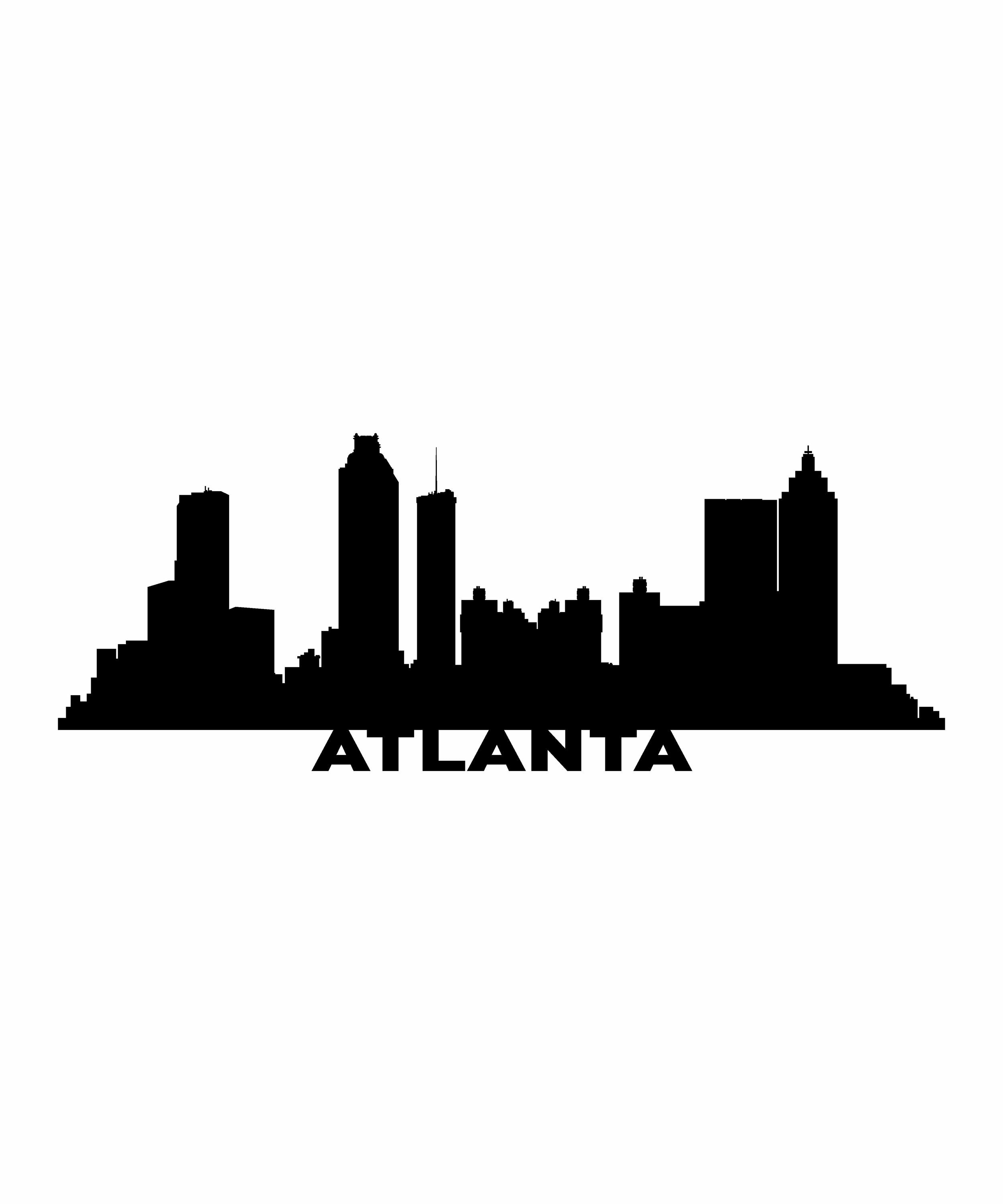 Atlanta Skyline Svg, ATLANTA Silhouette SVG, Atlanta Svg, Georgia ...