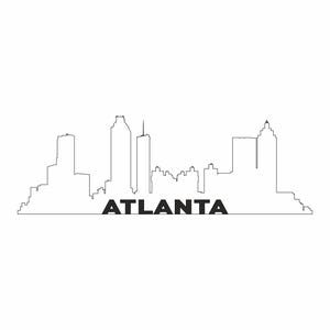 Atlanta Skyline Svg, ATLANTA Silhouette SVG, Atlanta Svg, Georgia ...