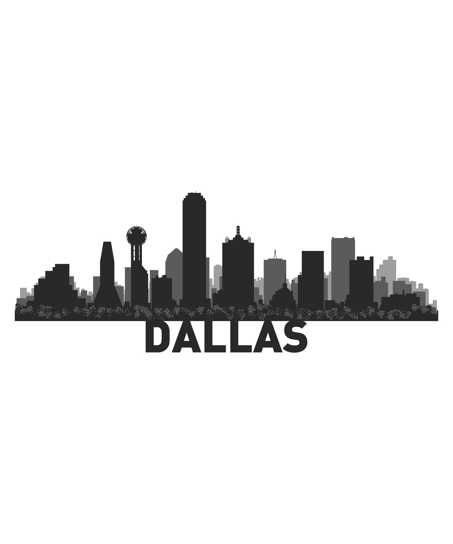 Dallas Skyline Svg, Dallas Svg, Texas Svg, Png, Instant Download ...
