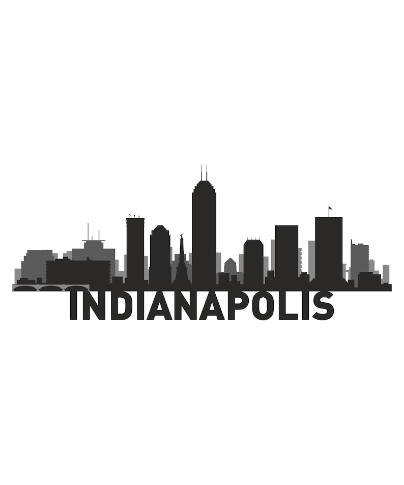 Indianapolis Skyline SVG, Indianapolis SVG, Indianapolis PNG ...