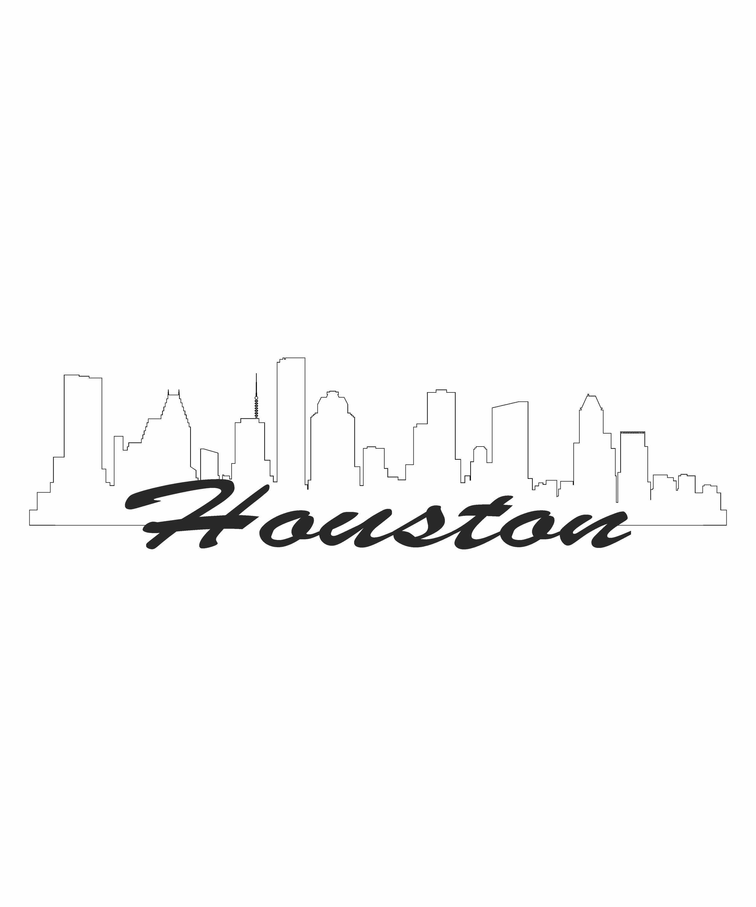 Houston Skyline SVG, Houston SVG, Houston PNG, Houston Texas Vector ...