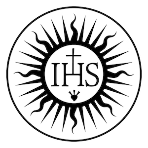 IHS Symbol Svg, the Jesuits Svg, Catholic Symbol Wall Art, Catholic Art ...