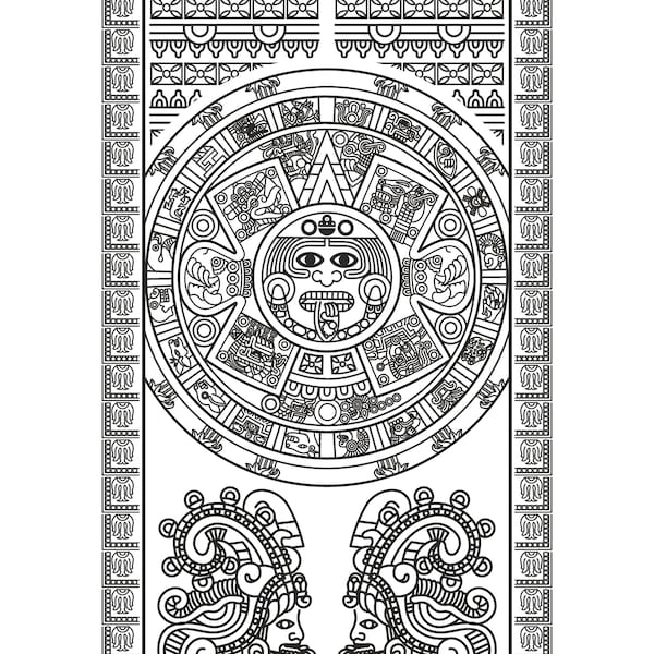 Aztec Sun Stone - Etsy