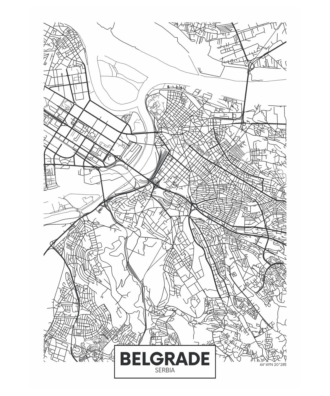 Belgrade Svg,png,cdr,ai,eps,dxf, Belgrade Map, Belgrade Art, Street ...