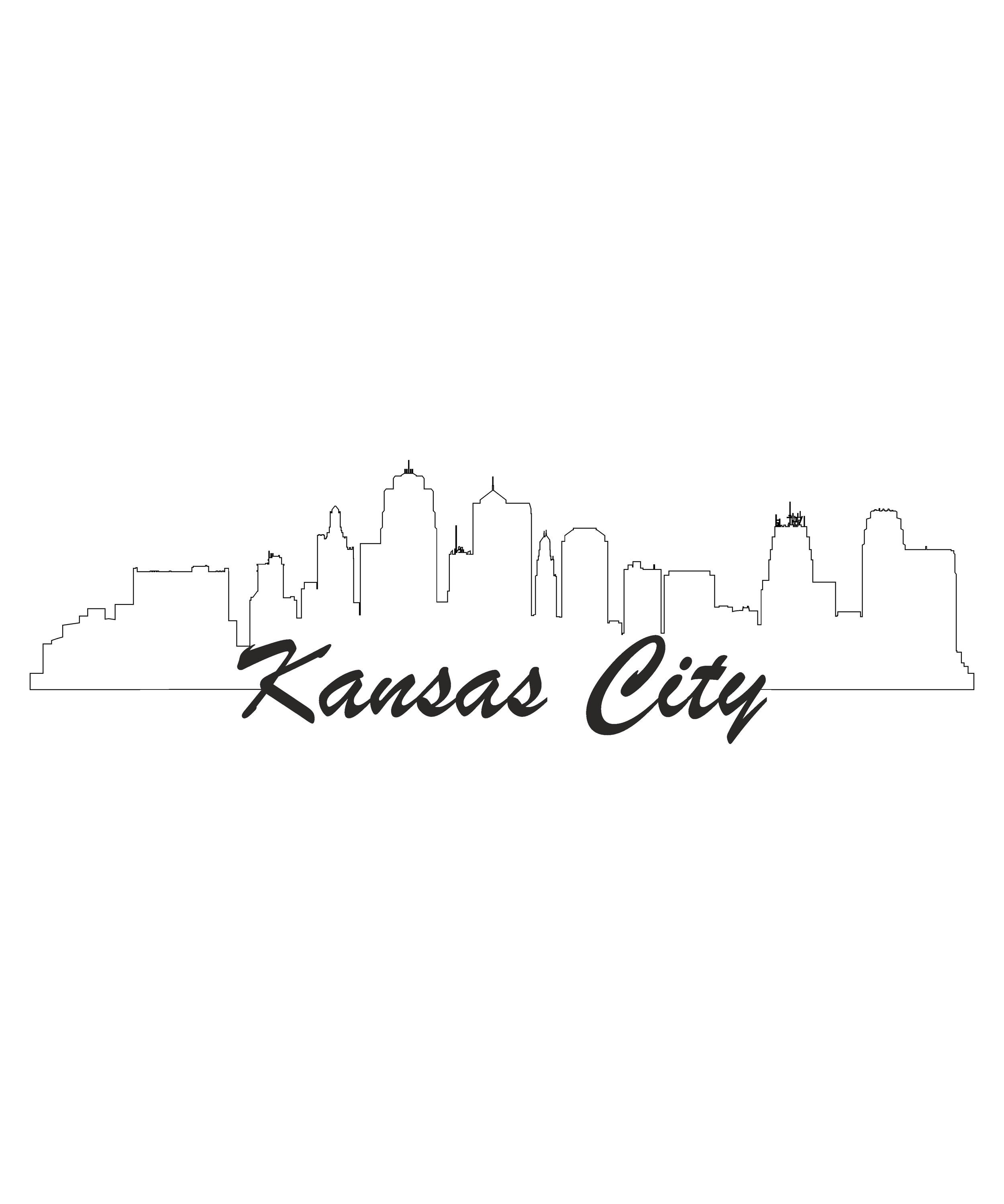 Kansas City Skyline SVG, Kansas Skyline, Kansas Silhouette, Kansas City ...