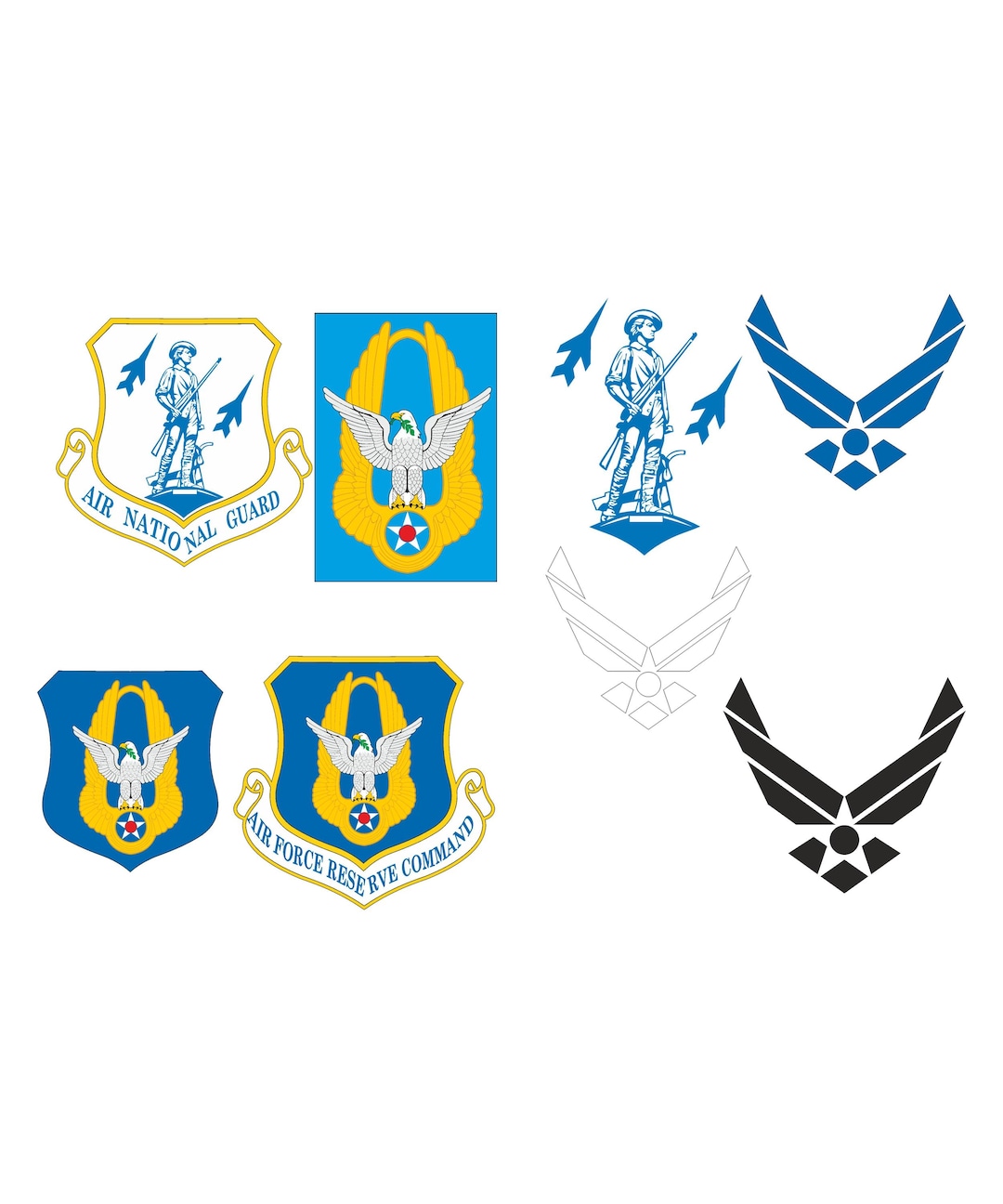 Airforce Svg,us Air Force Svg, Military Svg,united State Airforce Sign ...