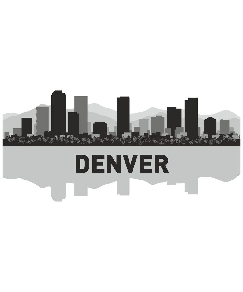 Denver Skyline SVG, Denver SVG, Denver PNG, Denver Colorado Vector ...