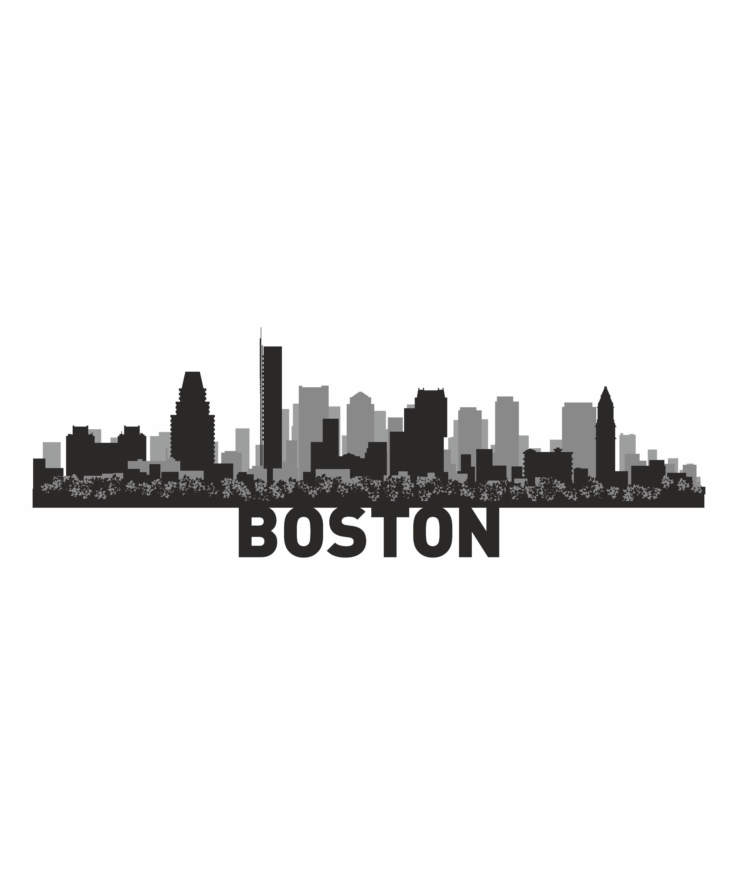 Skyline Boston Svg, Boston PNG, Boston City Vector Svg, Boston Skyline ...