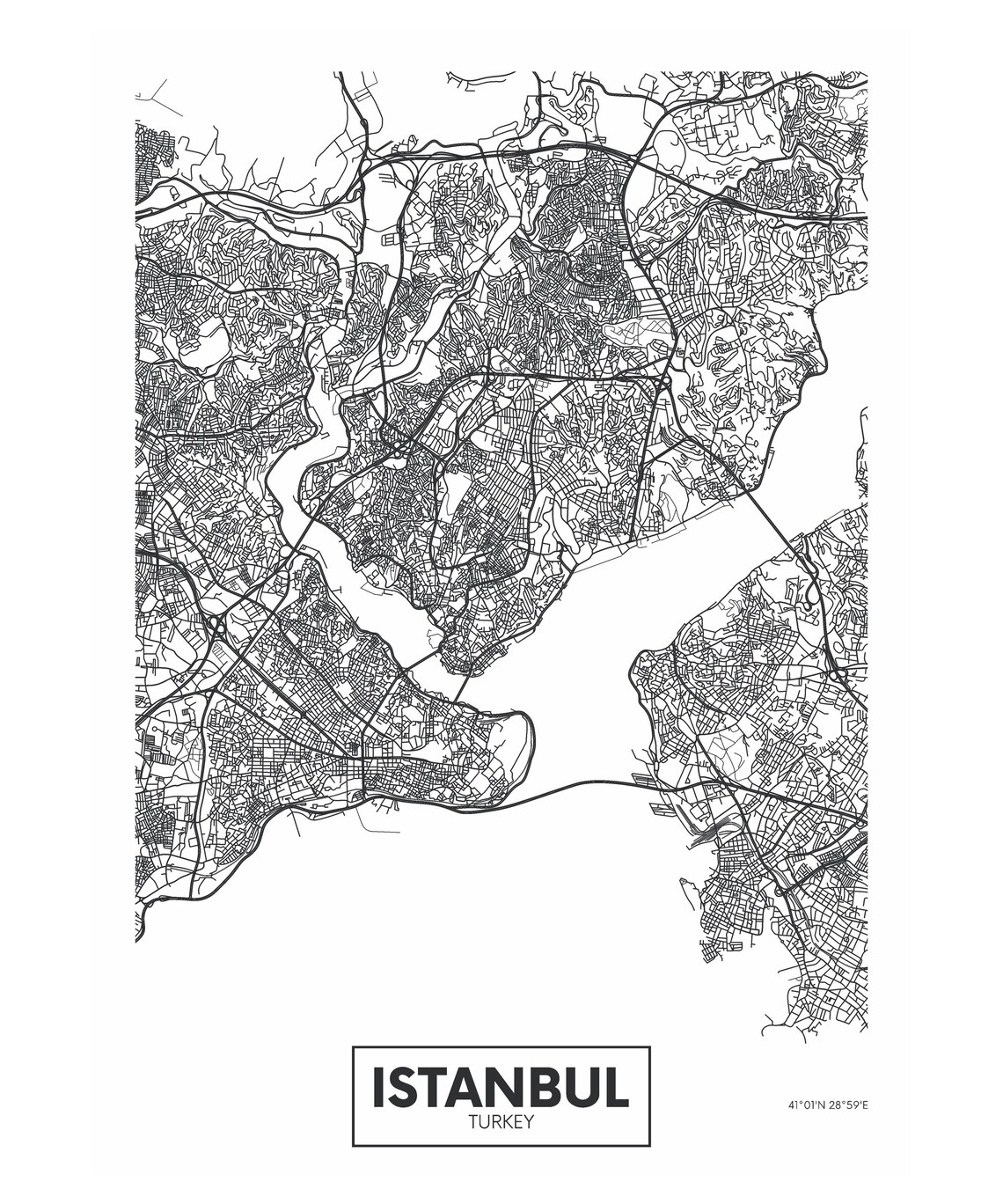 Istanbul Svg,png,cdr,ai,eps,dxf, Istanbul Map, Istanbul Art, Street ...