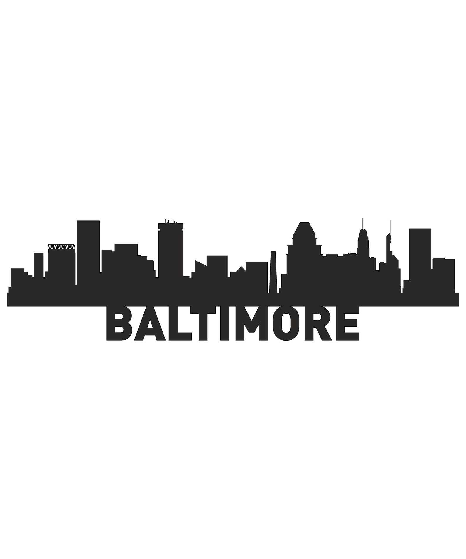 Baltimore Skyline SVG, Baltimore PNG, Baltimore Vector, Baltimore ...