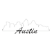 Austin Skyline SVG, Texas Silhouette, Texas Png, Austin Texas Vector ...