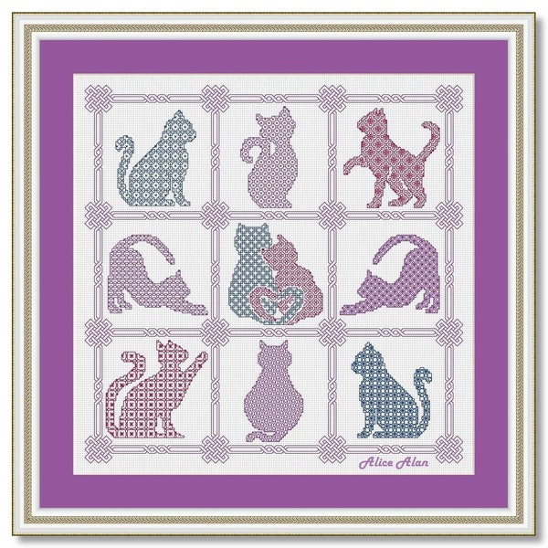 Patchwork Cats - Etsy