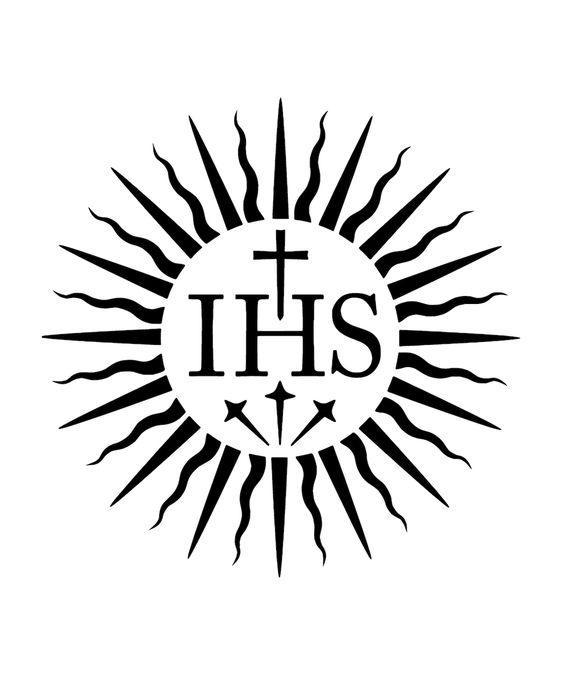 IHS Symbol Svg, the Jesuits Svg, Catholic Symbol Wall Art, Catholic Art ...