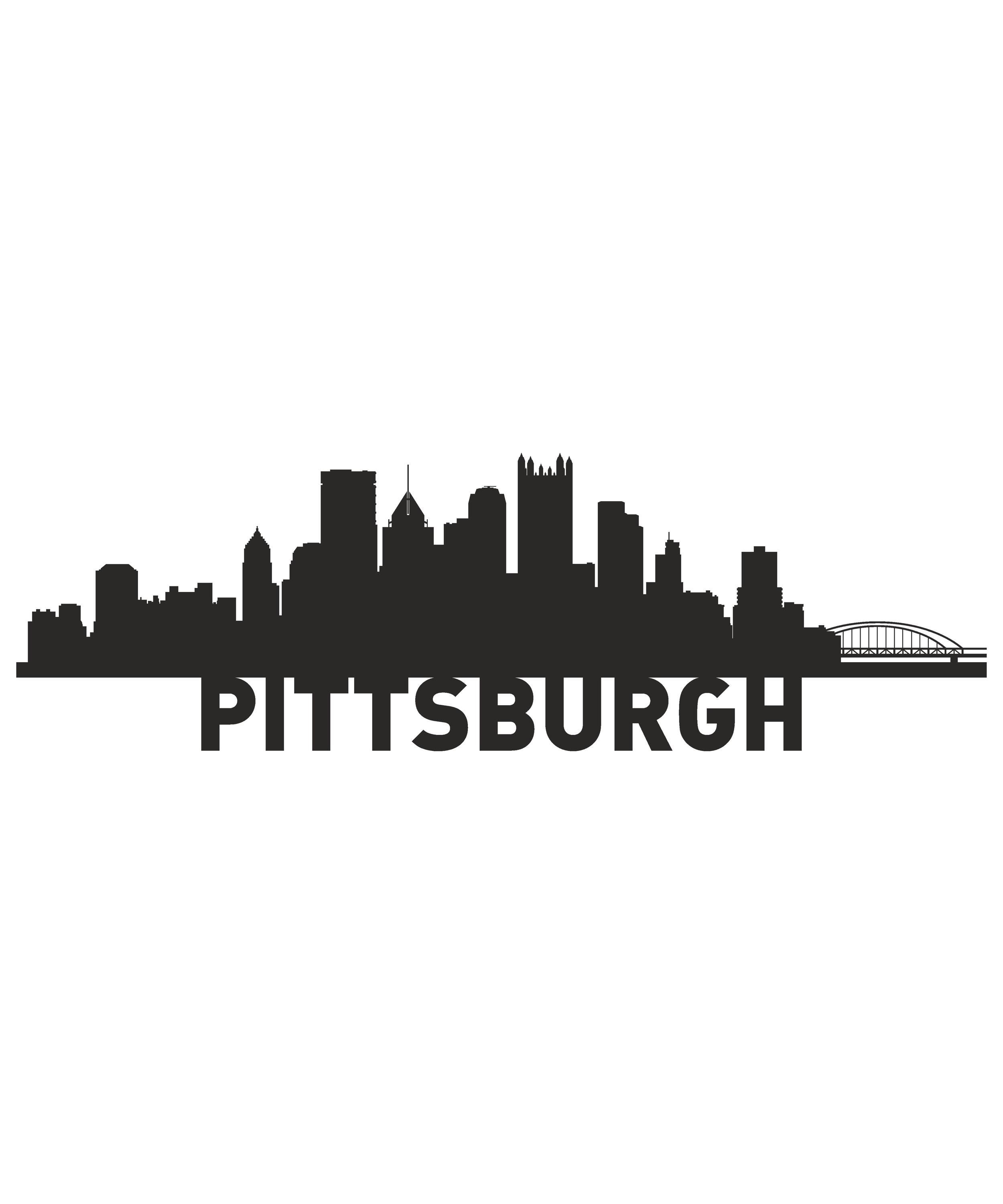 Pittsburgh Skyline SVG, Pittsburgh SVG, Pittsburgh PNG, Pittsburgh ...