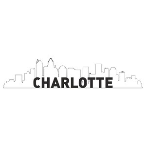 Skyline Charlotte Svg, Png, Charlotte Skyline Silhouette, North ...