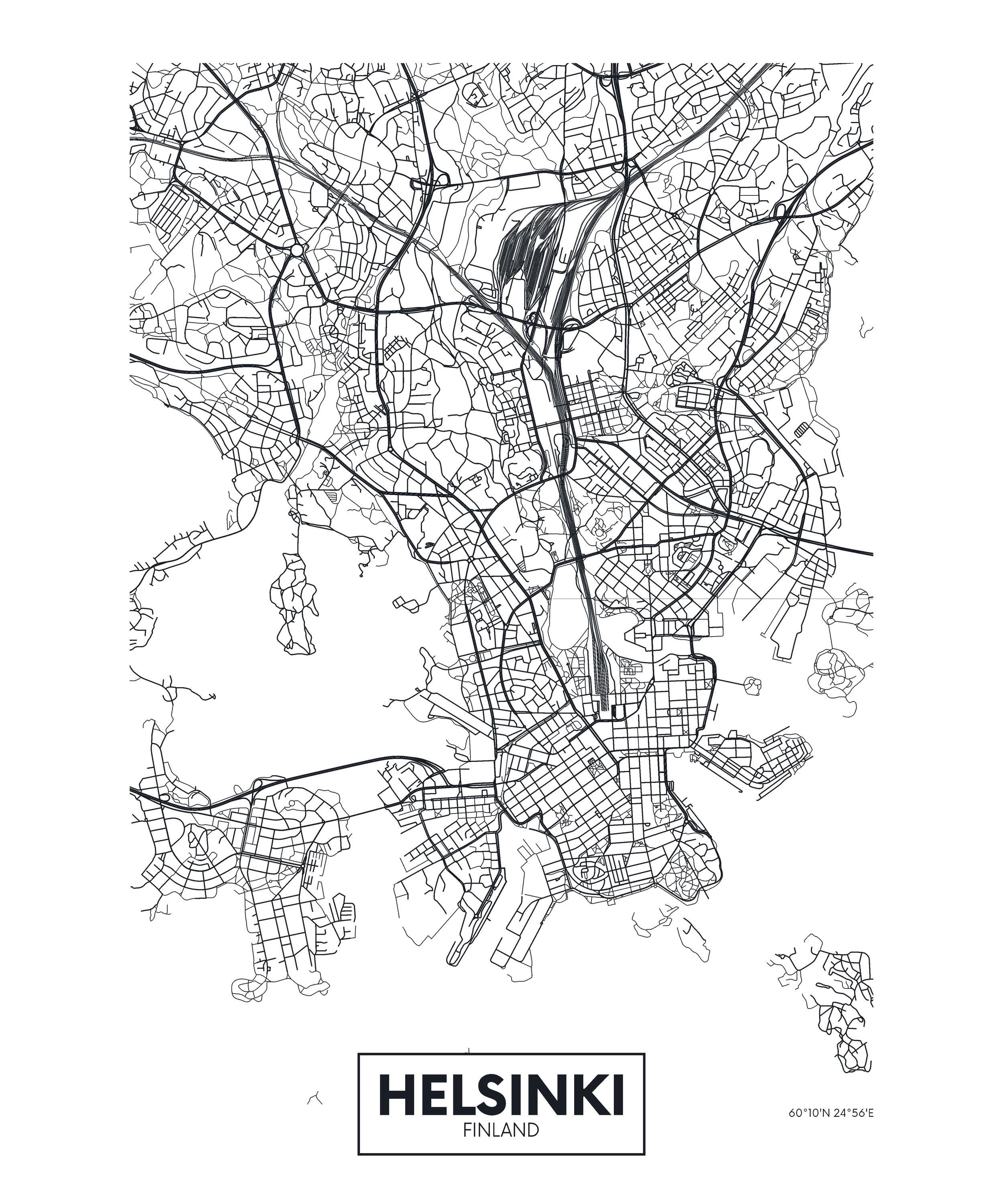 Helsinki Svg,png,cdr,ai,eps,dxf, Helsinki Map, Helsinki Art, Street ...