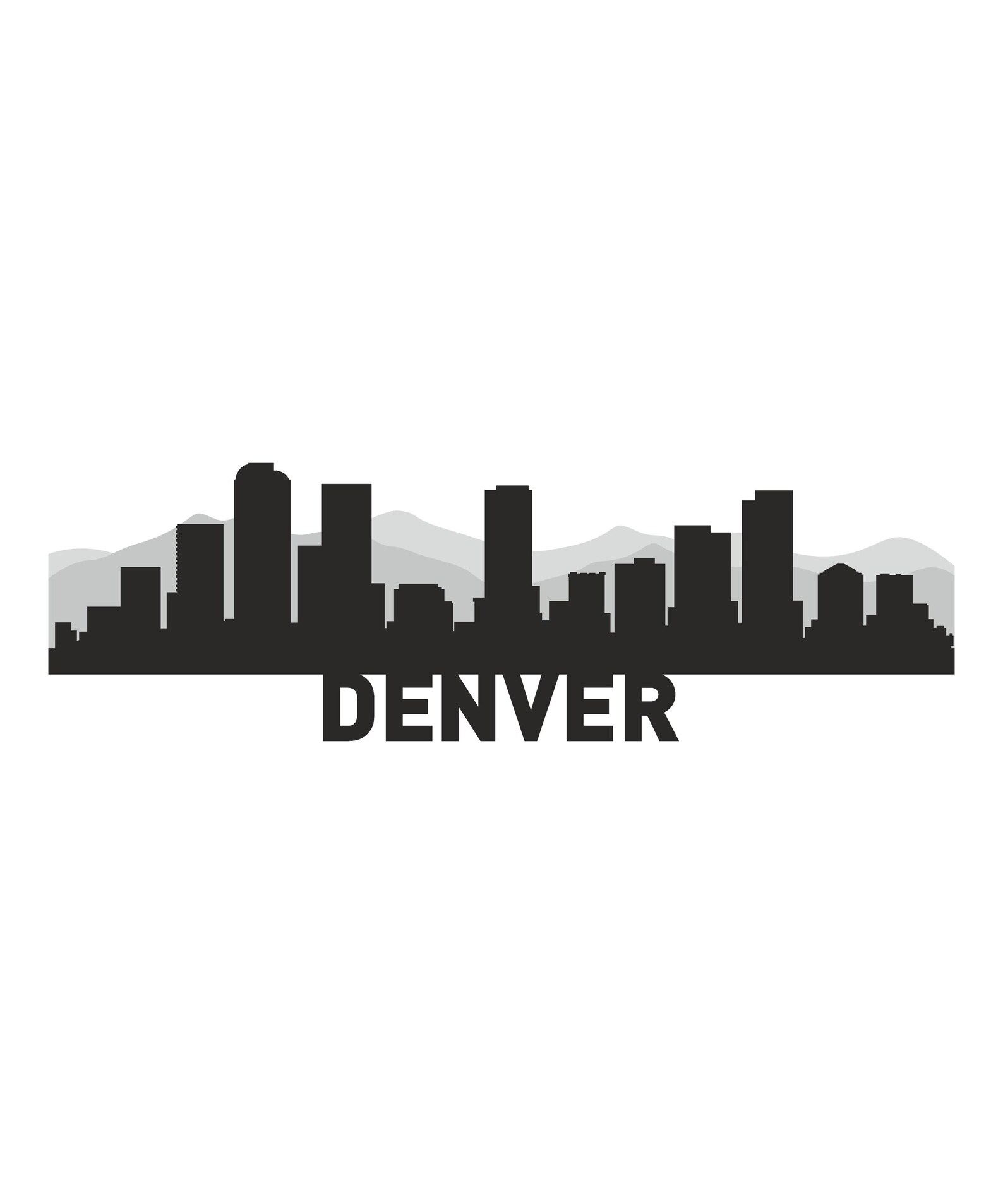 Denver Skyline SVG, Denver SVG, Denver PNG, Denver Colorado Vector ...