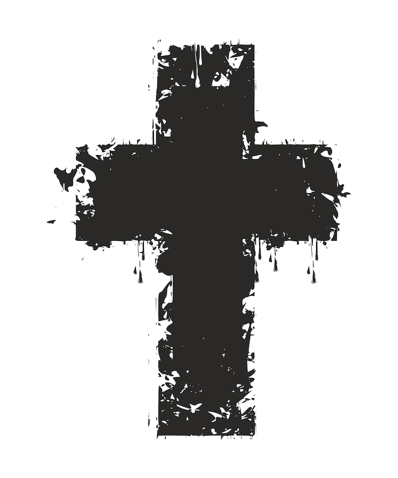 Distressed Cross Svg, Abstract Cross Svg, Distress Cross Svg, Cross SVG ...