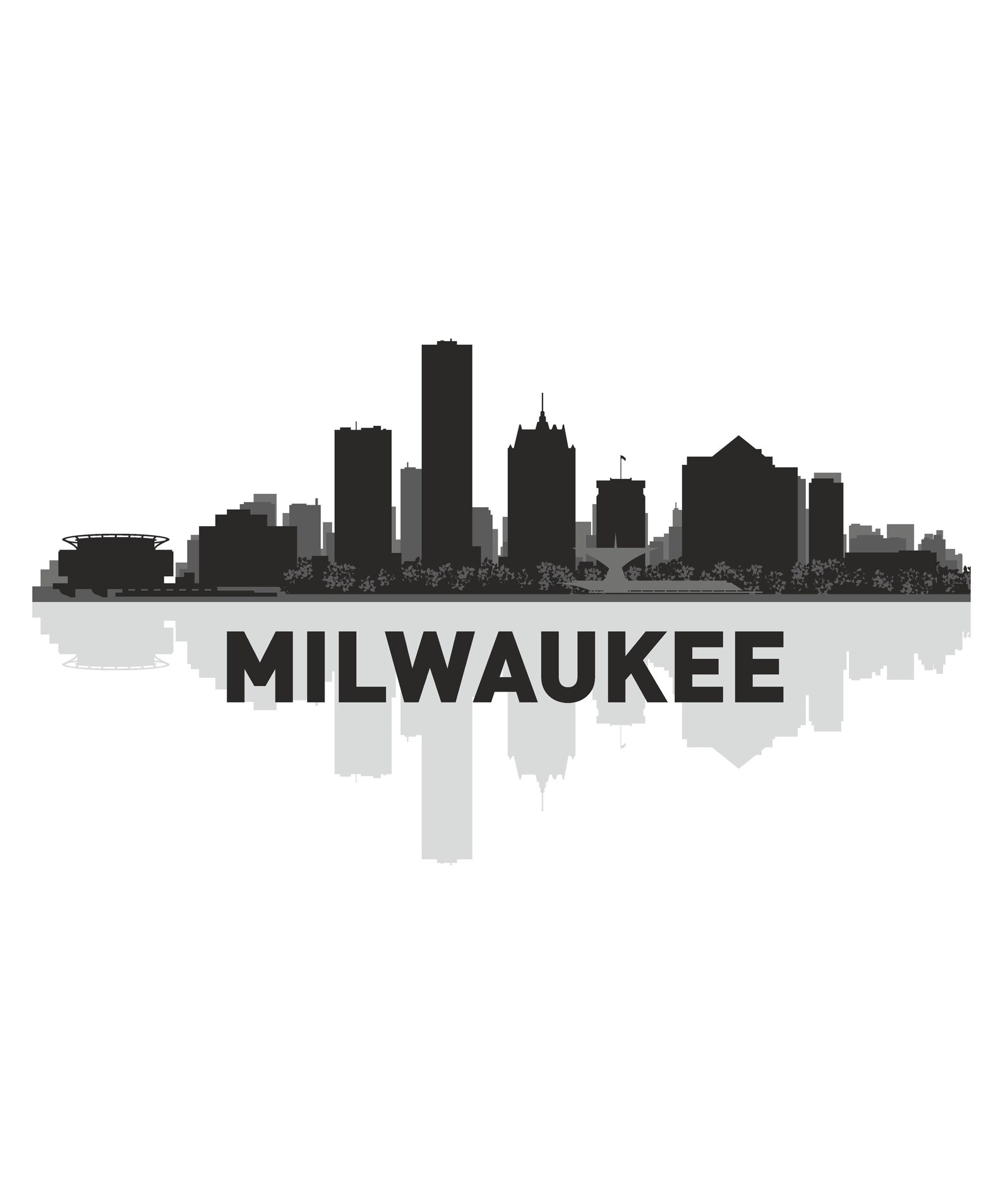Milwaukee Skyline Svg, Milwaukee SVG, Milwaukee PNG, Milwaukee Vector ...