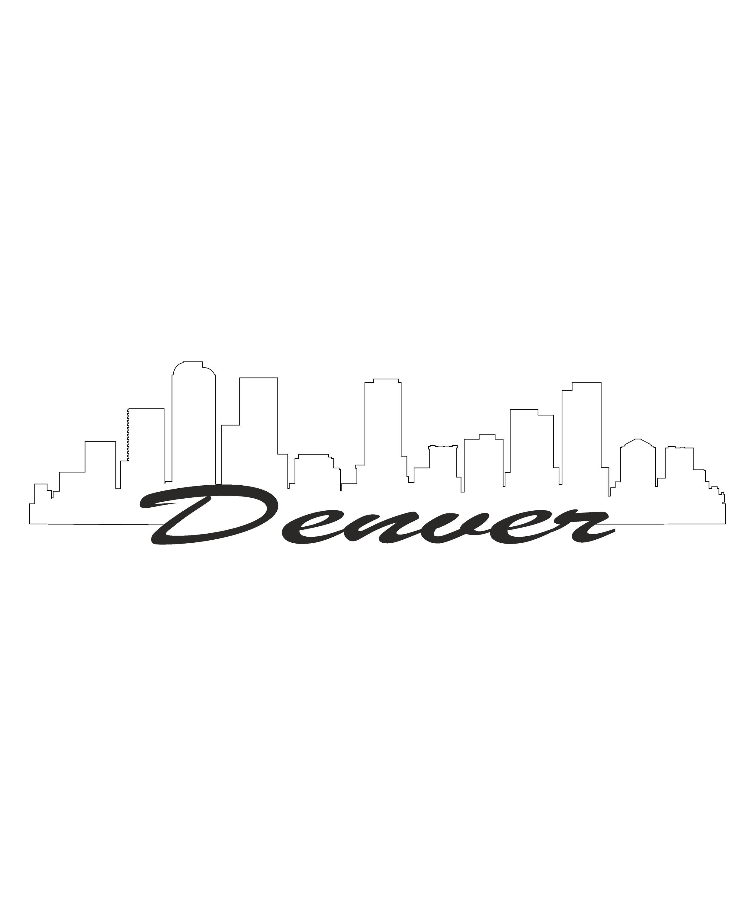 Denver Skyline SVG, Denver SVG, Denver PNG, Denver Colorado Vector ...